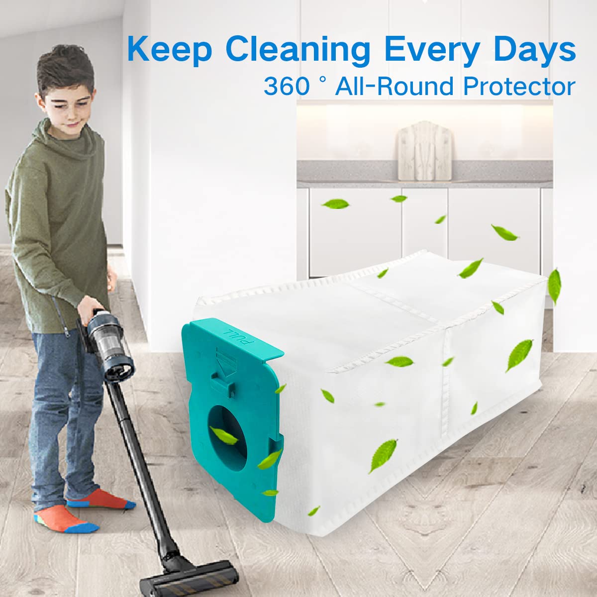 VACUSHOP Dust Bags Replacement for Samsung VCA-ADB95 BESPOKE Jet Cordless Stick Vacuum Accessories Parts 8pcs