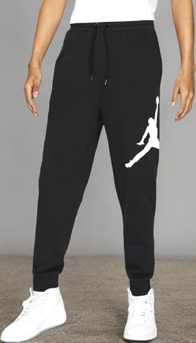 Nike Jordan Jumpman Logo Men Fleece Pants (Small, Black)