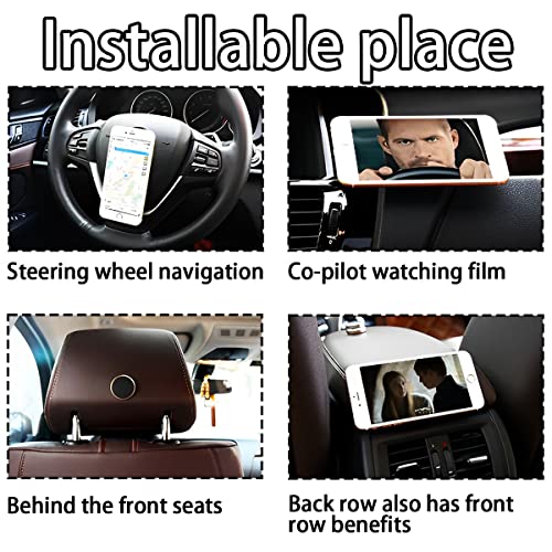 AICEL Magnetic Sticky Car Phone Mount, Strong Magnet Cell Phone Holder for Dashboard, Adhesive Stick on Table Wall Mount, Auto Interior Accessories Universal for iPhone, Samsung, Smartphones