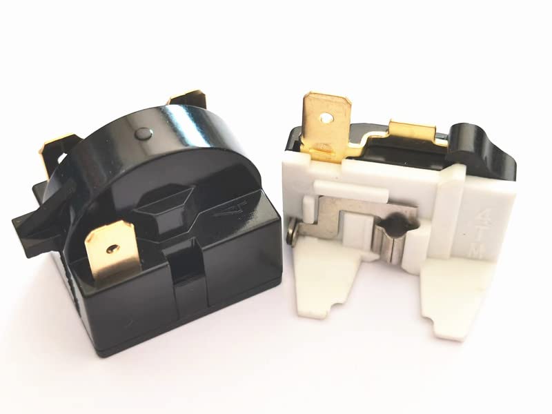 Compressor 4.7 Ohm 3-Pin PTC Starter/Start Relay and Overload Kit Compatible with Mini Fridges, Compact Refrigerators, Beverage & Wine/Beer Coolers, Deep Freezers, Beer/Wine Refrigerators