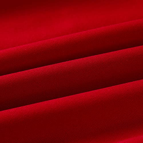 EALER BJW80 Womens Button Down Baseball Jersey, Blank Softball Team Uniform, Hip Hop Hipster Plain Tshirts Short Sleeve Active Tee Shirts Red
