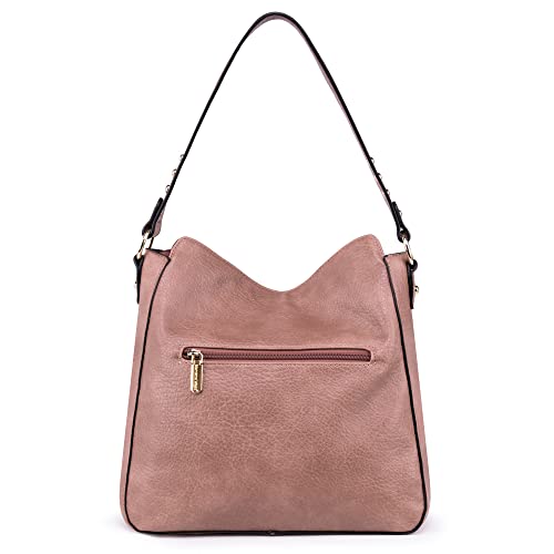 Montana West Hobo Bag for Women Designer Purses and Handbags Ladies Chic Tote Shoulder Bags,MWC-128-D.PK