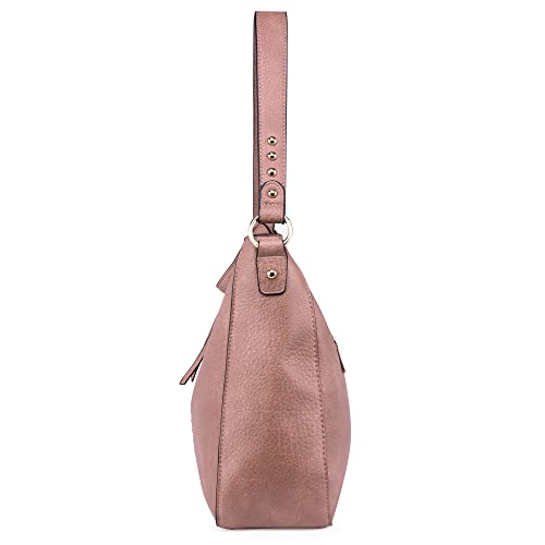 Montana West Hobo Bag for Women Designer Purses and Handbags Ladies Chic Tote Shoulder Bags,MWC-128-D.PK