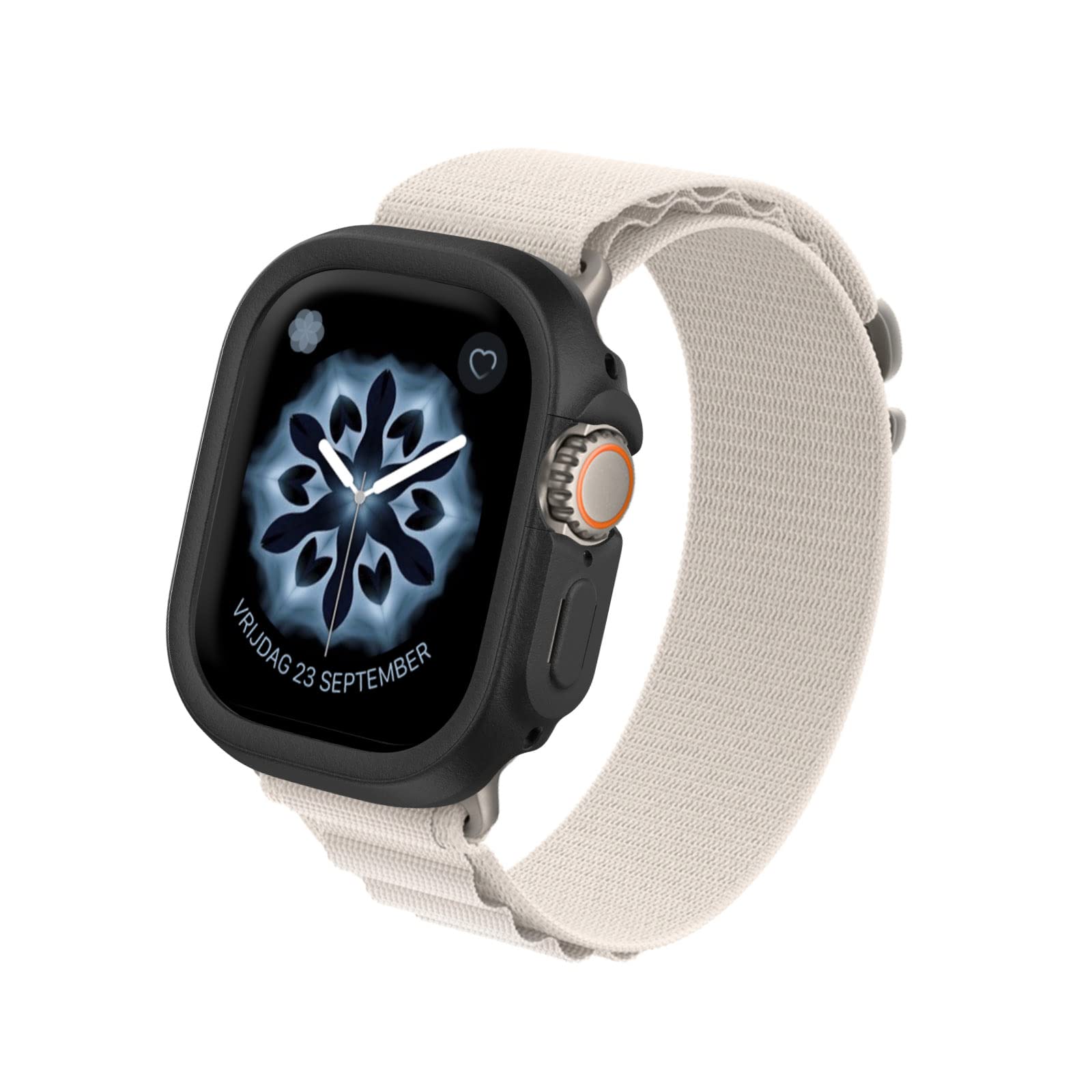 RHINOSHIELD Bumper Case for Apple Watch Ultra/Ultra 2 - [49 mm] | Slim, Lightweight, and Shock Absorbent - Great Protection, Easy to Install, Durable - Classic Black