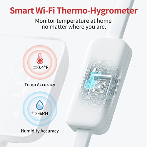SwitchBot Hub 2 (2nd Gen), Work as a WiFi Thermometer Hygrometer, IR Remote Control, Smart Remote and Light Sensor, Link SwitchBot to Wi-Fi (Support 2.4GHz), Compatible with Alexa&Google Assistant