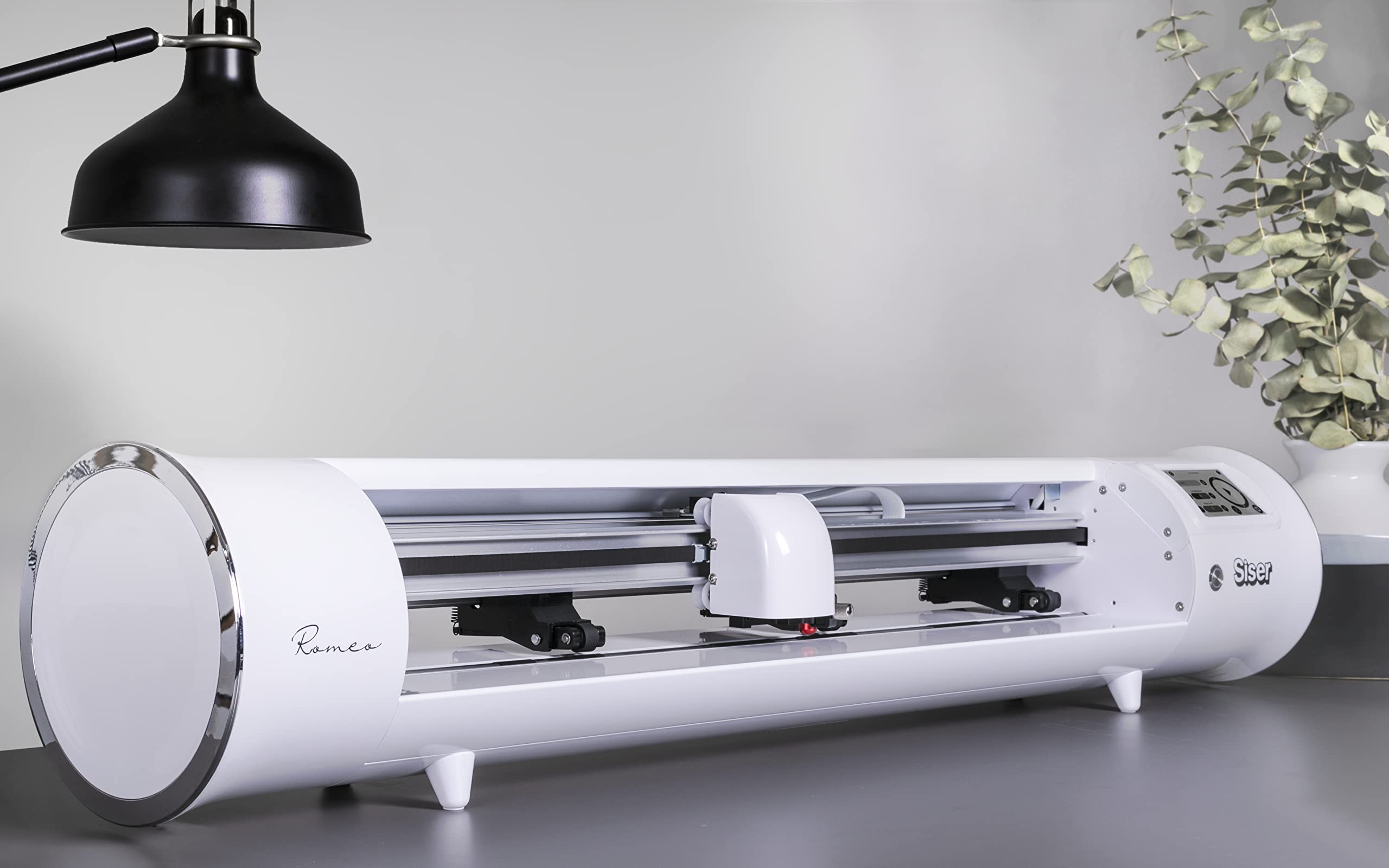 Siser Romeo High-Definition Cutter - 24" Professional Cutting Machine for Vinyl, Paper, and More β WiFi Compatible with Windows & Mac - Includes Leonardo Design Studio Software, Roll Holder Accessory
