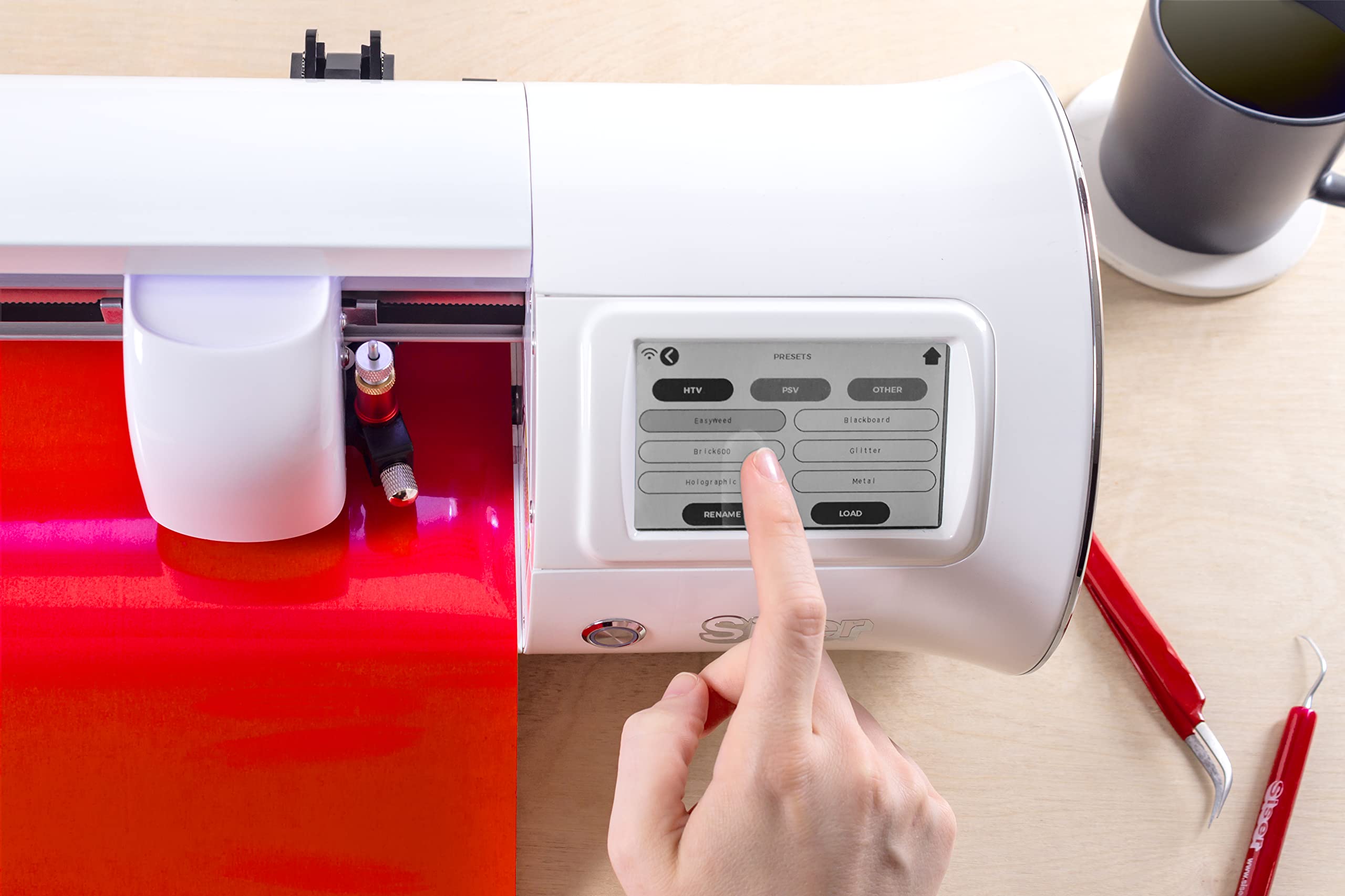 Siser Romeo High-Definition Cutter - 24" Professional Cutting Machine for Vinyl, Paper, and More β WiFi Compatible with Windows & Mac - Includes Leonardo Design Studio Software, Roll Holder Accessory