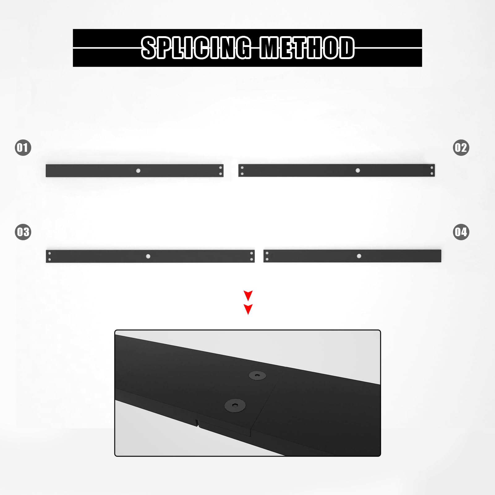 Dondelight Barn Door Hardware Kit 5FT, Heavy Duty Modular Sliding Door Track Hardware Set for Interior & Exterior Doors
