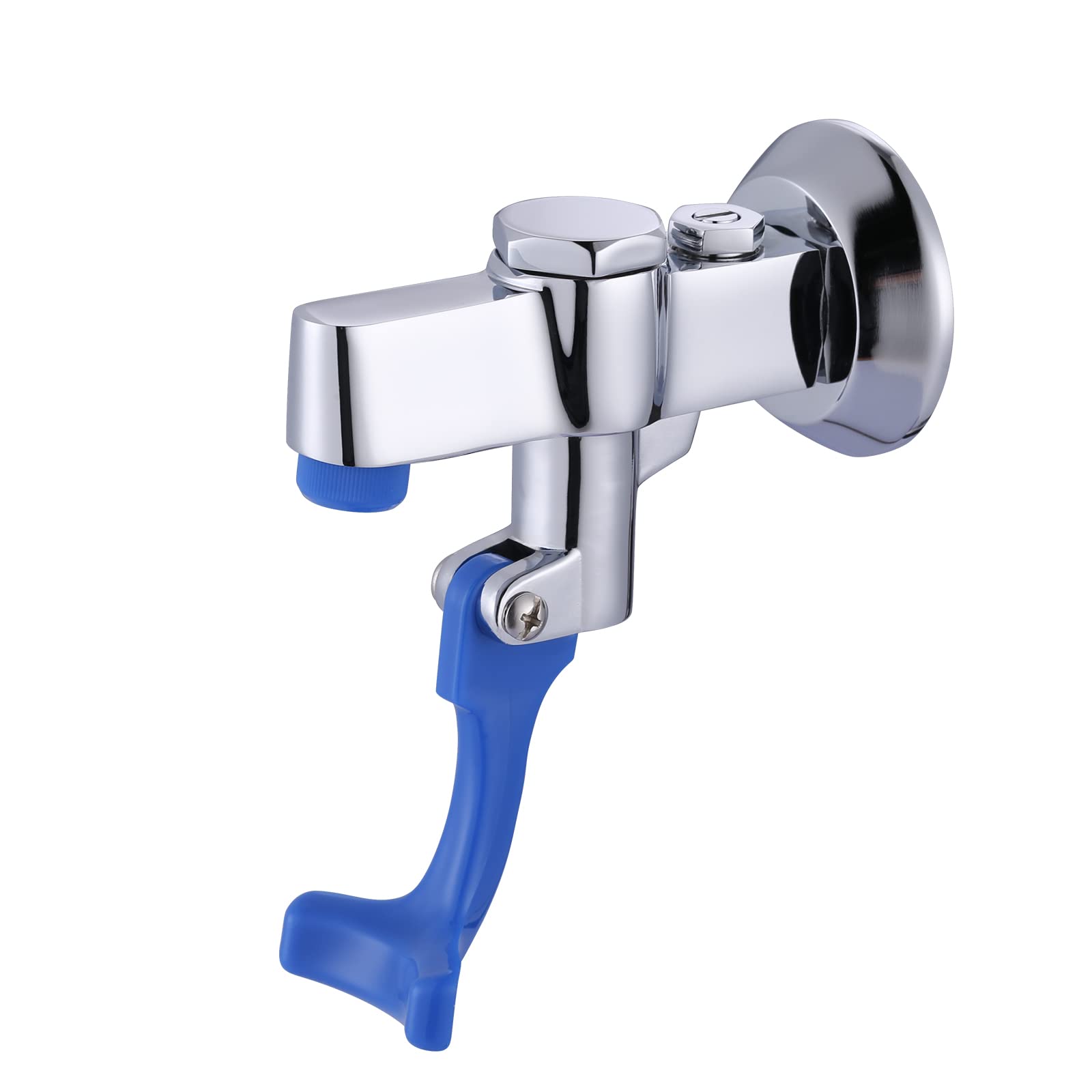 iVIGA Glass Filler Faucet Wall Mount, Push-Back Water Bottle Filling Station, Brass Glass Filling Station Commercial Water Filler Faucet for Bar Cafe Hotel Kitchen Restaurant - Female Inlet & Flange