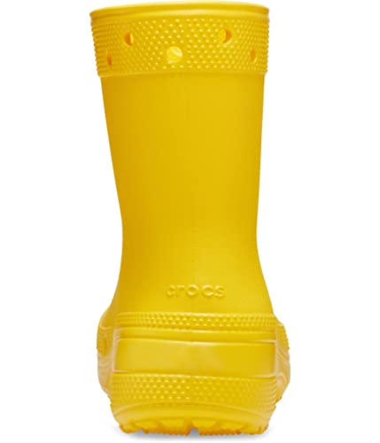 Crocs Unisex Classic Rain Boots, Sunflower, Numeric_7 US Men