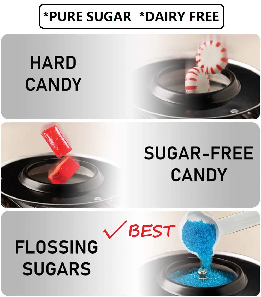 DiiDa Candy Floss Machine Easy Clean Cotton Candy Machine Maker 420W for Birthday Parties, Children's Day and Christmas Day