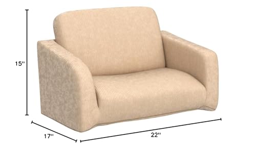 ZICOTO Comfy Kids Chair for Toddler - Convertible 2 in 1 Lounger Easily Unfolds Into a Super Soft Couch to Sleep On - Modern Fold Out Sofa for Babies Fits Nicely with Any Decor