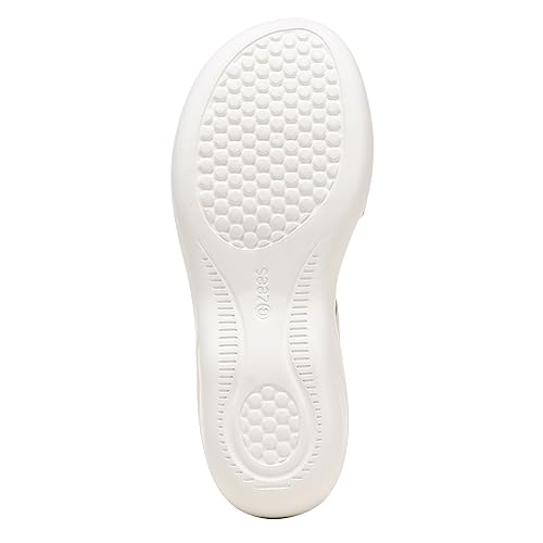 BZees Womens Carry On Slide Sandal Green Palm Leaf 10 W