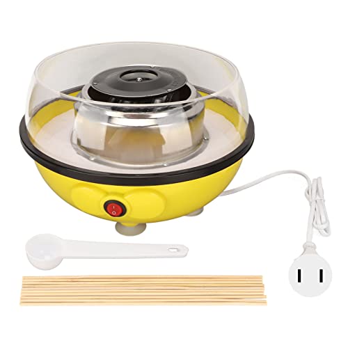 Cotton Candy Maker, Yellow Simple Operation Low Noise Detachable Cotton Candy Making Machine Strong Motor for Children(#1)