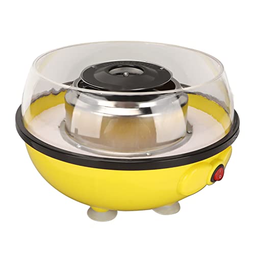 Cotton Candy Maker, Yellow Simple Operation Low Noise Detachable Cotton Candy Making Machine Strong Motor for Children(#1)