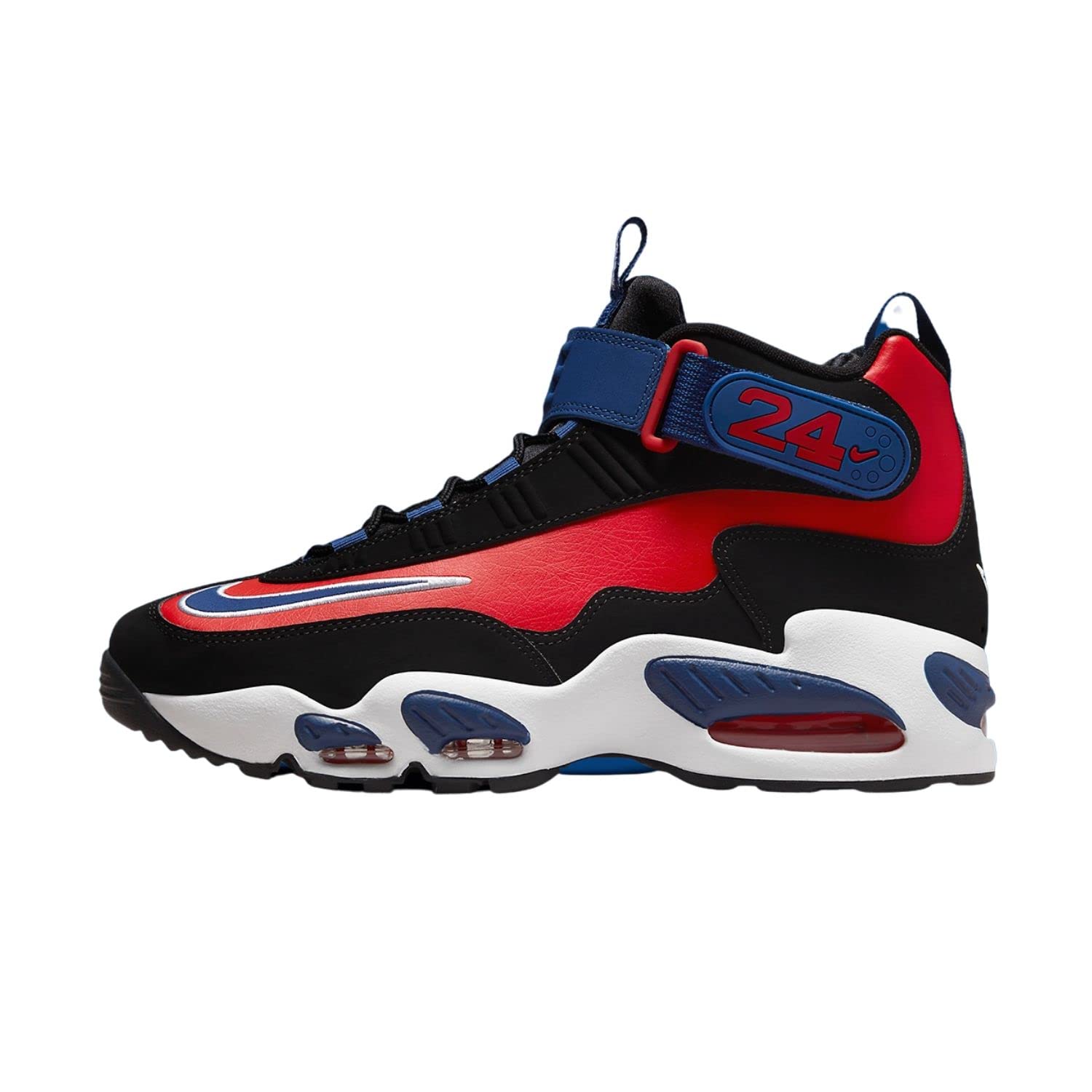 Nike mens Air Griffey Max 1 Shoes, Black/Deep Royal Blue, 8