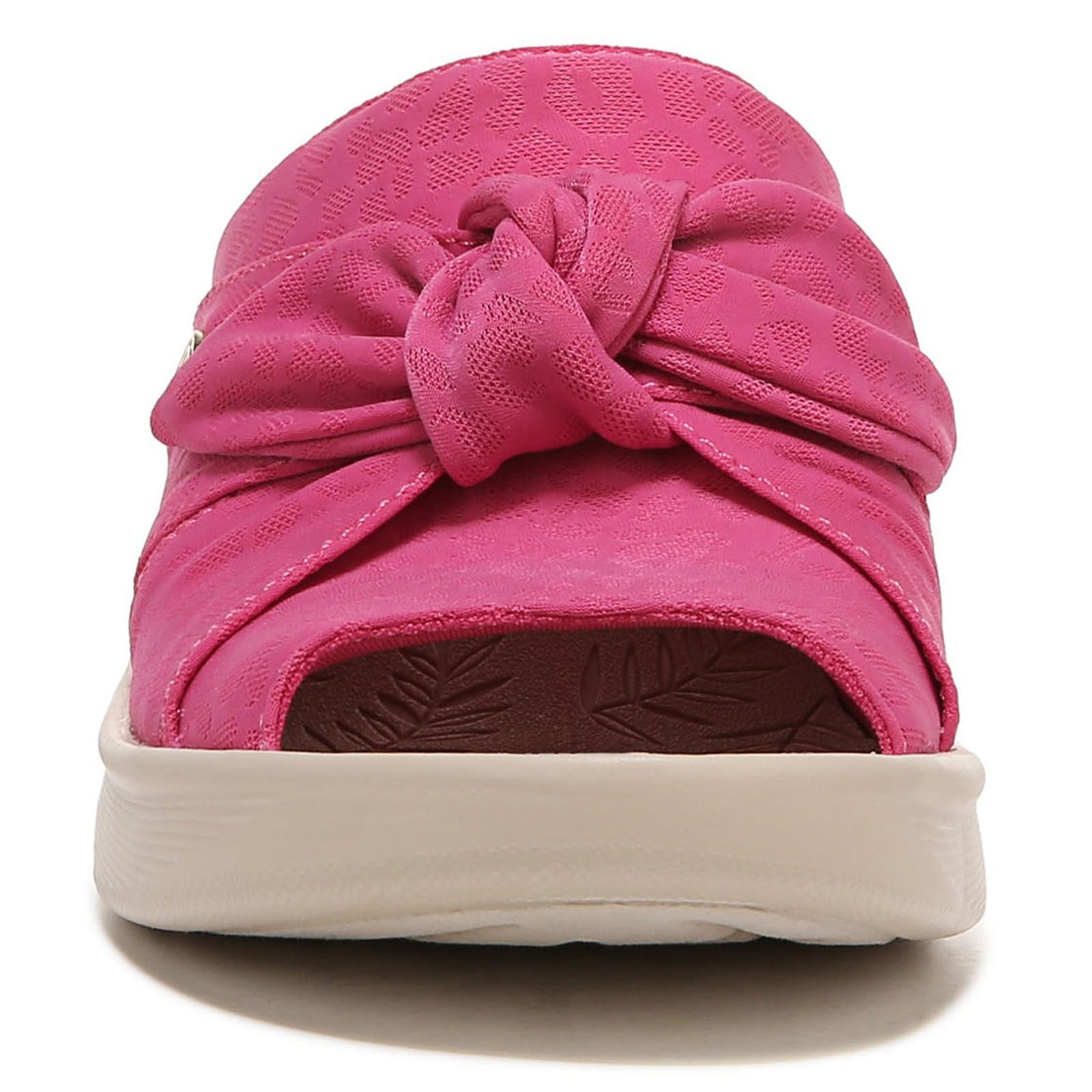 BZees Womens Smile Slide Sandal, Pink, 7.5 US