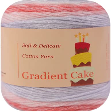 2-pk Gradient Cake Cotton Ball by Yonkey Monkey (1159) Knitting Crochet