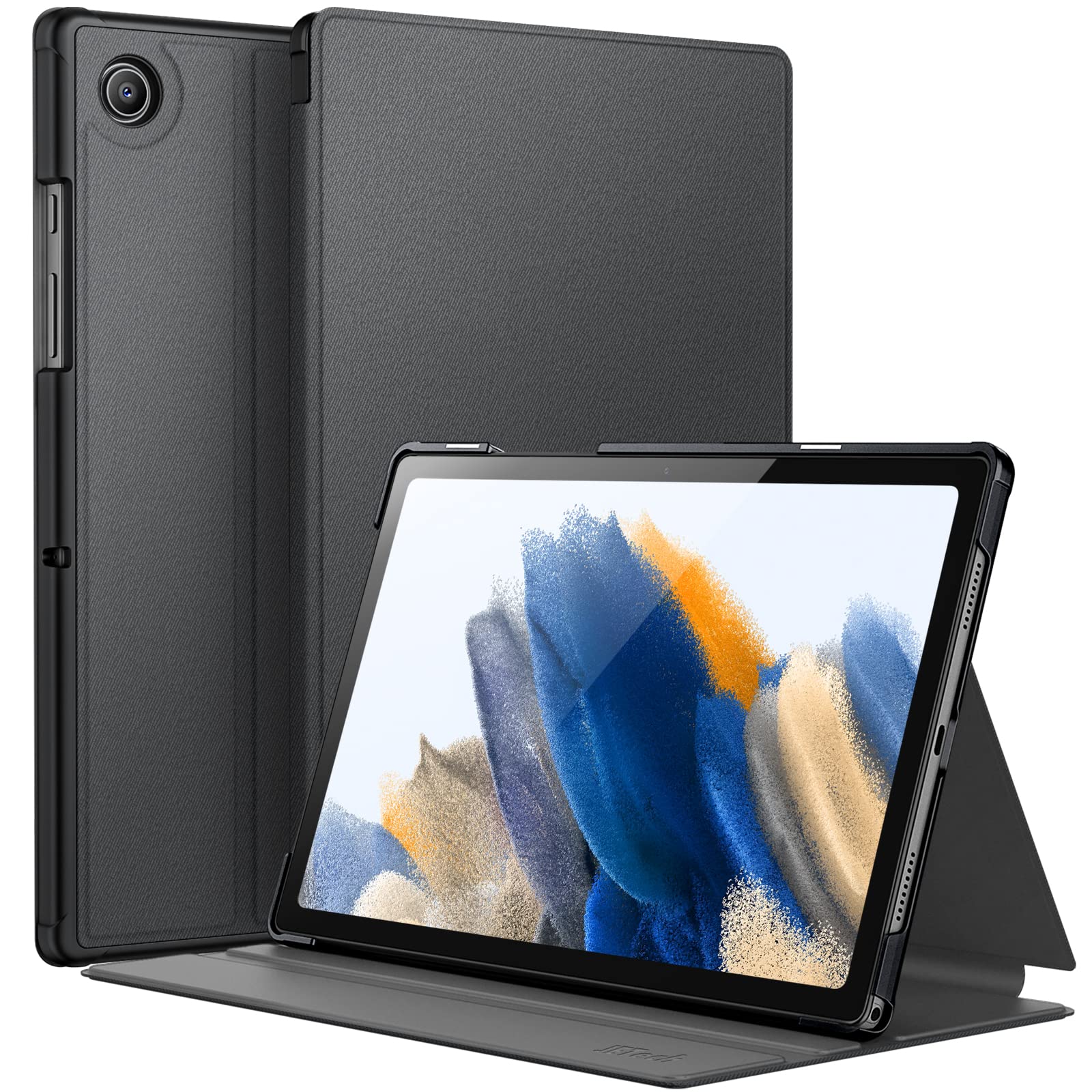 JETech Case for Samsung Galaxy Tab A8 10.5-Inch 2022 (SM-X200/X205/X207), Slim Folio Stand Protective Tablet Cover, Multi-Angle Viewing, Auto Wake/Sleep (Black)