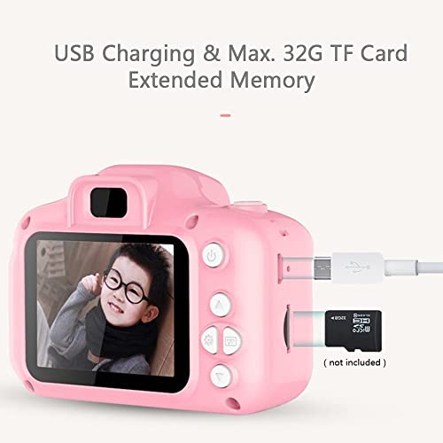 dsfen 1080P High Resolution Kids Digital Camera Mini Video Camcorder with 13 Mega Pixels 2 Inch Large IPS Display Screen for Boys Girls