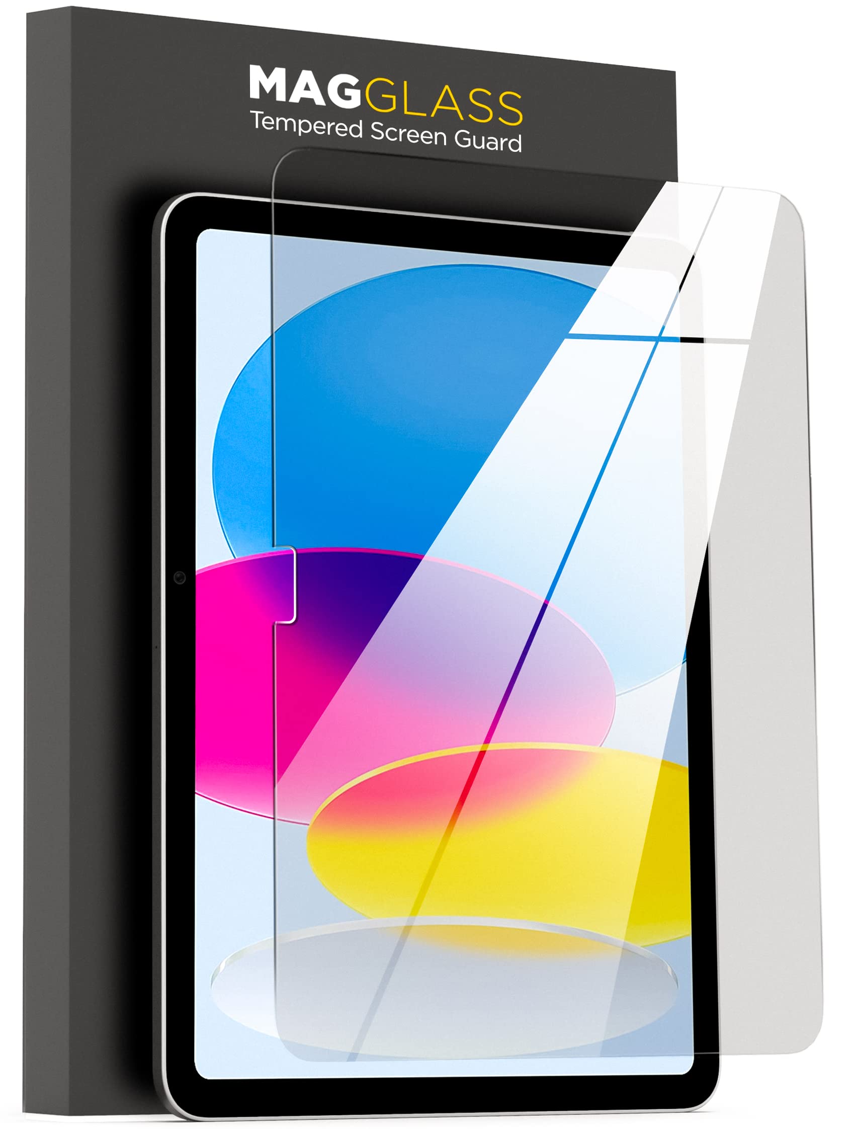 magglass Screen Protector for iPad 10.9 10th Generation 2022 Release (A2696, A2757, A2777) High Resolution Tempered Glass Display Guard (Designed for iPad 10th Gen 10.9" inch)