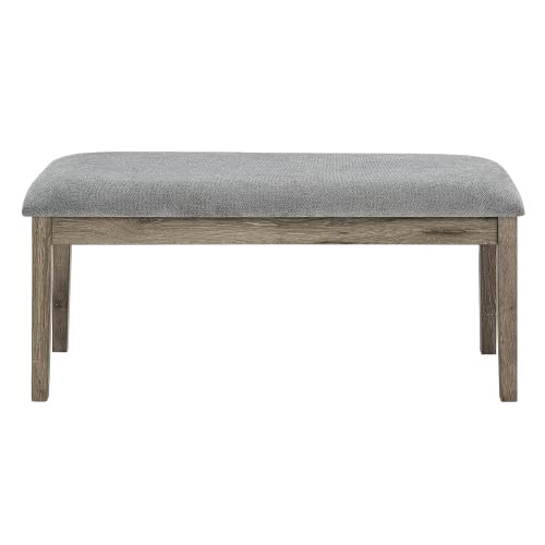 ECLY. Woven Bench for Bedroom End of Bed Bench 39.5" Wooden Bench ndoor Dinning Bench Entrywway Bench with Solid Rubber Wood leas Bed Bench forBedroom Entryway Living Room Kitchen