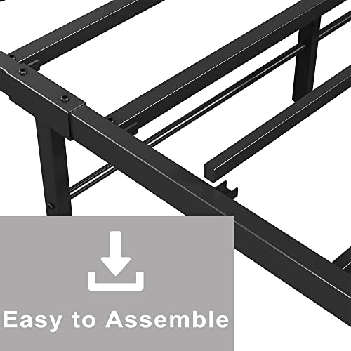 LIKIMIO Full Bed Frame, Platform Bed Frame Full with 2-Tier Storage Headboard and Strong Support Legs, More Sturdy, Noise-Free, No Box Spring Needed, Rustic Maple