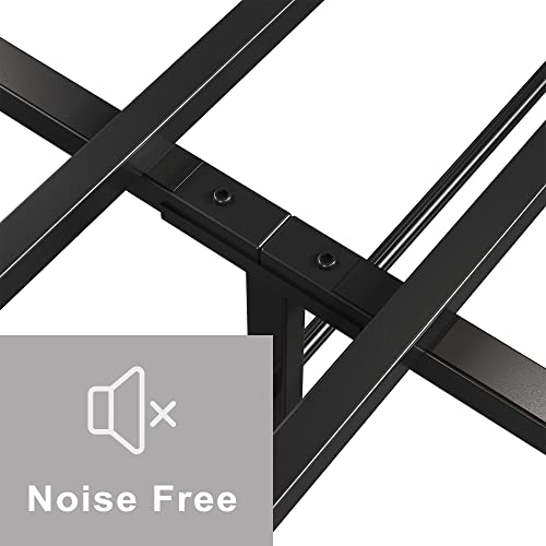 LIKIMIO Full Bed Frame, Platform Bed Frame Full with 2-Tier Storage Headboard and Strong Support Legs, More Sturdy, Noise-Free, No Box Spring Needed, Rustic Maple