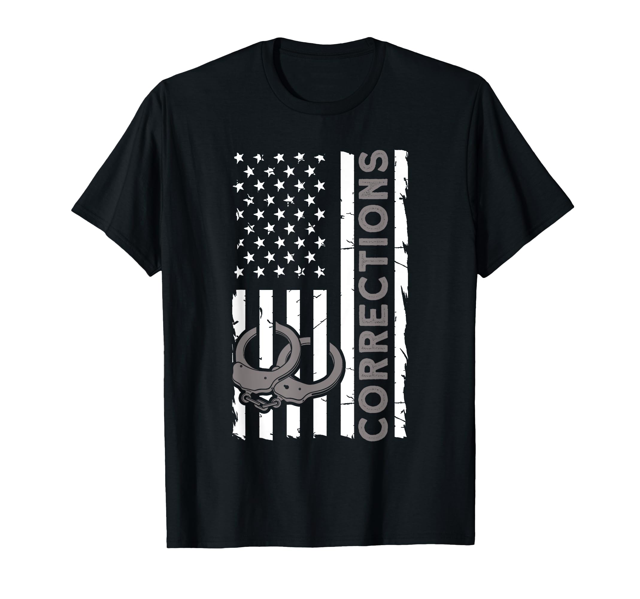 Correctional Officer Corrections Thin Silver Line T-Shirt
