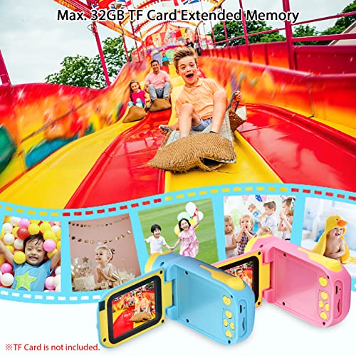 dsfen 1080P 20 Mega Pixels High Resolution Kids Video Camcorder Portable Mini Digital Camera with 2.4 Inch Large Display Screen Birthday Gifts for Boys Girls