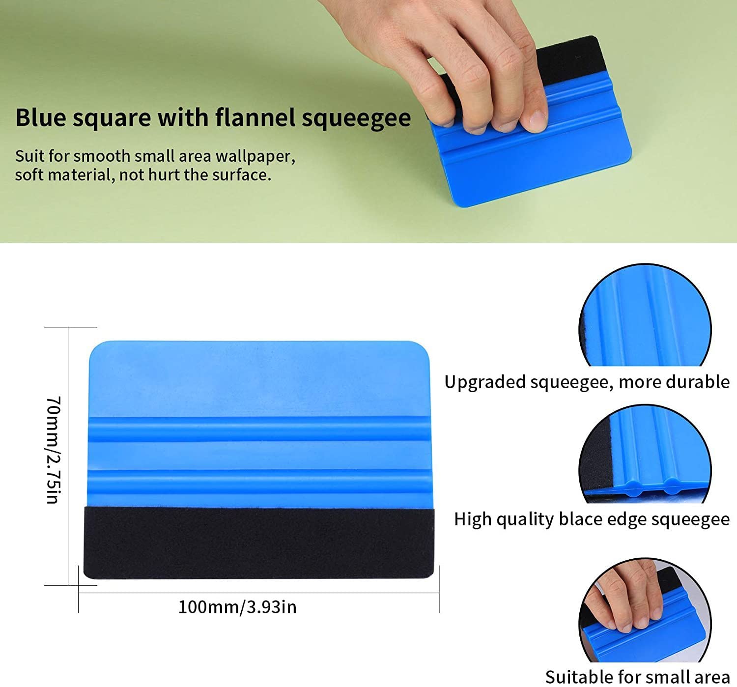 14PCS Car Wrap Kit, Car Window Film Tools Vinyl Wrap Tool Kit Windshield Tint Squeegee Glove Magnet Fixer Film Cutting Knife Film Film Edge Scraper Set
