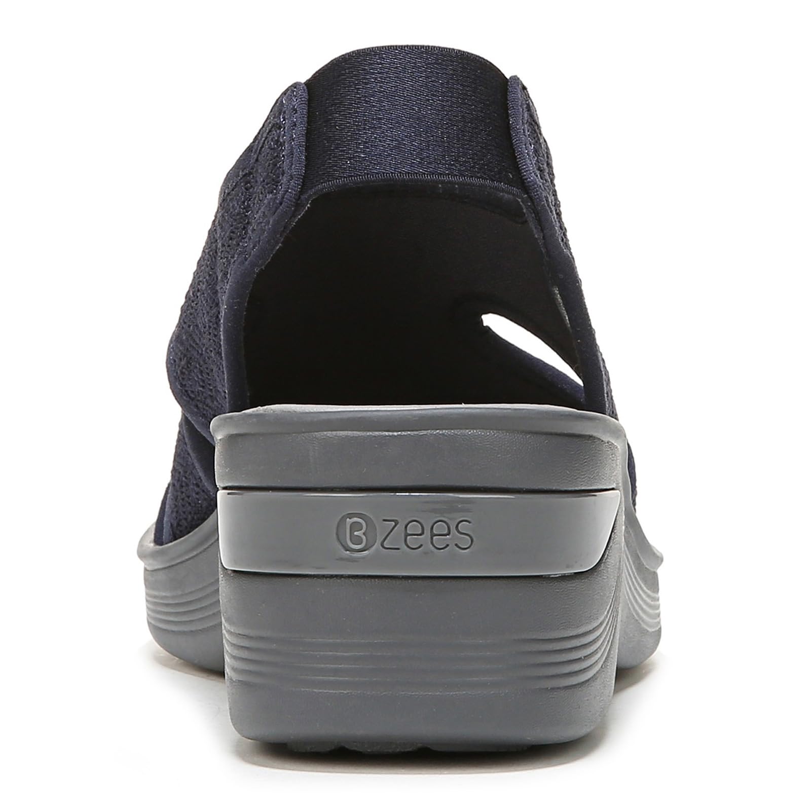 BZees Womens Daytona Slip-On Wedge Sandal Navy Blazer 6.5 M