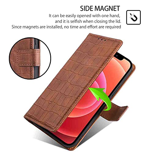 Ownetee DIIGON Phone Cover Wallet Folio Case for Oppo Reno 2, Premium PU Leather Slim Fit Cover for Reno 2, Good Touch, Brown