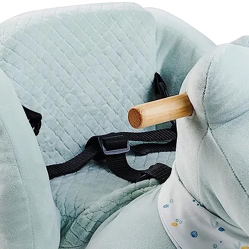 Nattou Rocking Horse Animal for Children, Romeo The Crocodile, 10-36 Months, 60 x 30 x 45 cm, Grey, 950206