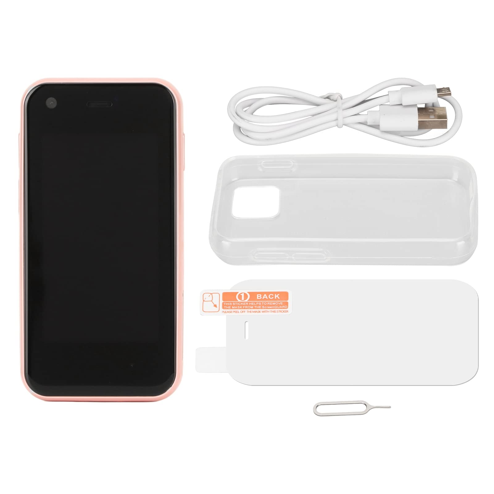 Zyyini XS11 Mini Smartphone, 2.5inch HD Screen 3G Unlocked Mobile Phone for Android 6, Dual Sim, 1GB/8GB, Dual Camera Business Backup Phone, Lightweight and Easy to Carry, 1580mAh