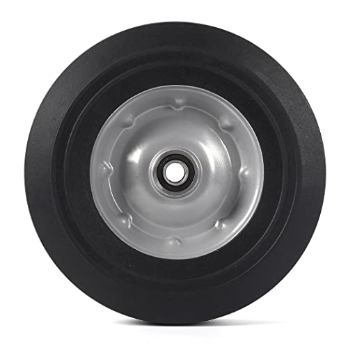 (2-Pack) AR-PRO 10''x2.5'' Flat Free Solid Rubber Replacement Tires - Flat-Free Tires for Hand Trucks and Wheelbarrows with 10” Tires with 5/8" Axles