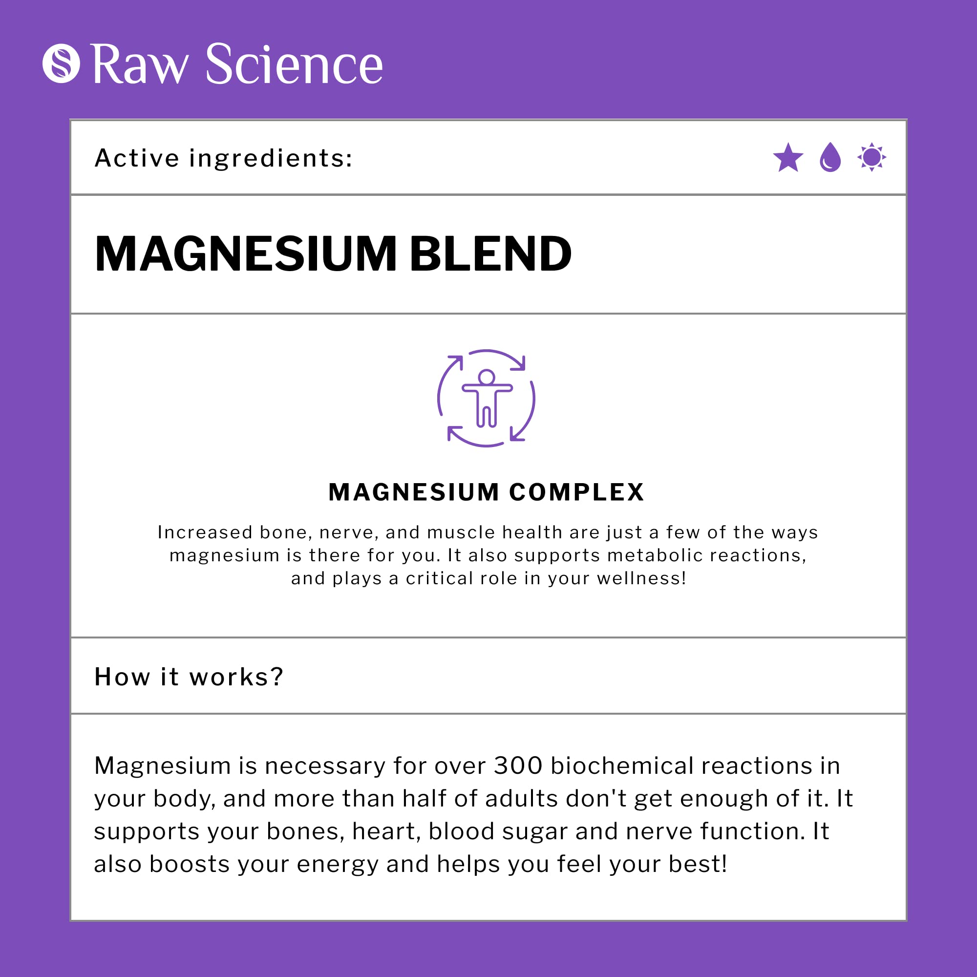 Magnesium Citrate Capsules - High Absorption Magnesium Supplement for Muscle, Nerve Health and Relaxation
