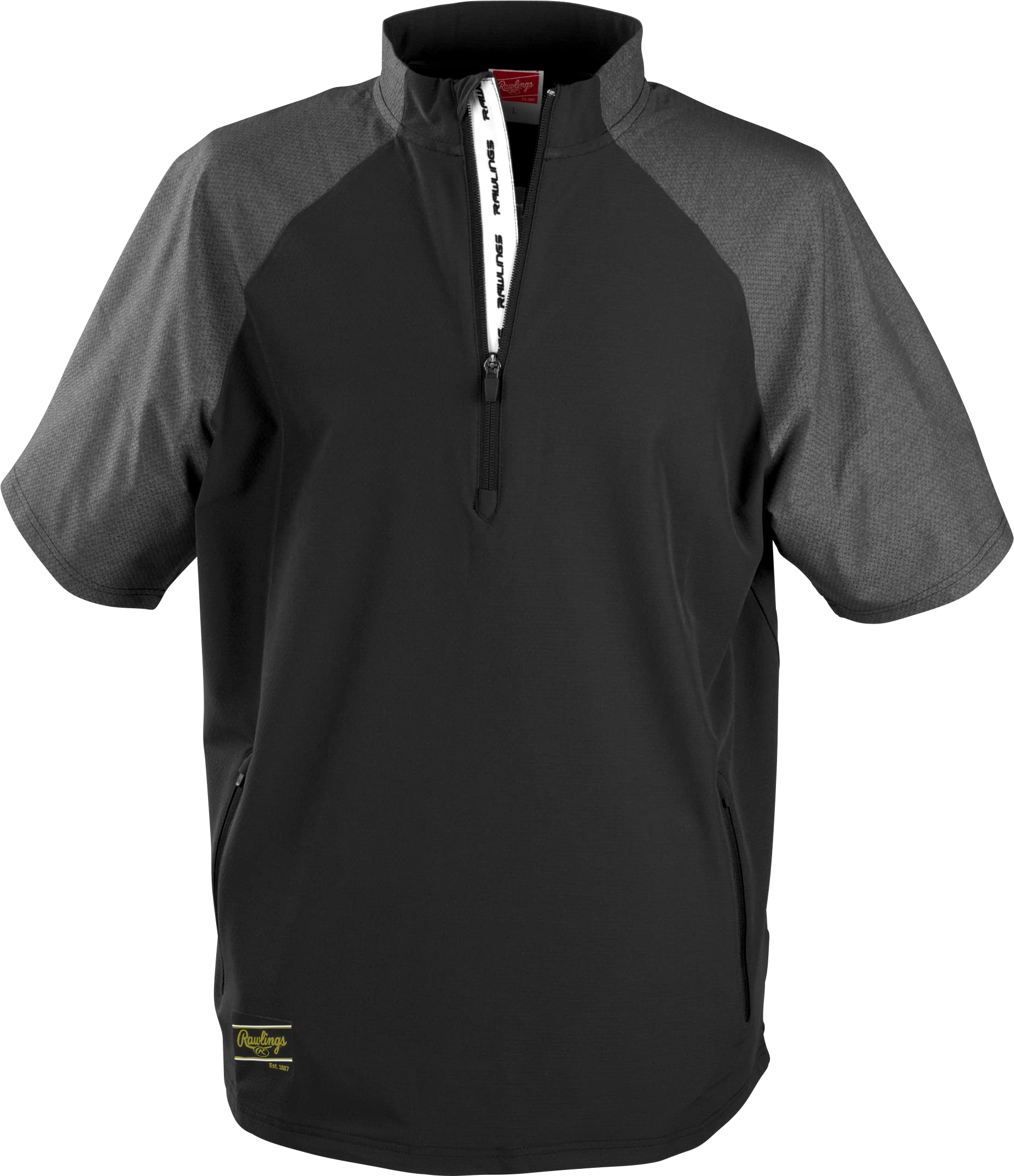 Rawlings COLORSYNC Short Sleeve Cage Jacket | Adult XXX-Large | Black, 3X-Large