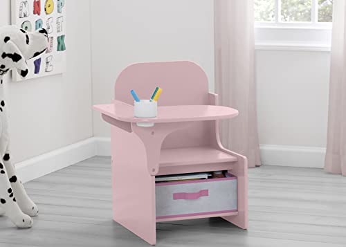 Delta Children MySize Chair Desk with Storage Bin - Greenguard Gold Certified, Dusty Rose