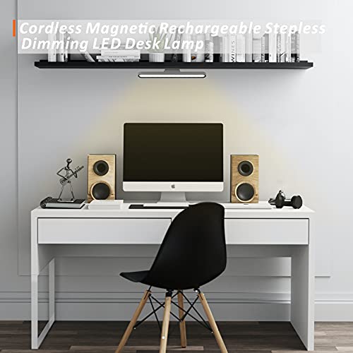 LED Desk Light, ZouYee Portable Desk Lamp for College Dorm Room ,Cordless Magnetic Battery Powered Small Table Lamp with Touch Control for Under Cabinet Lights Reading Working Office Bedroom Lighting