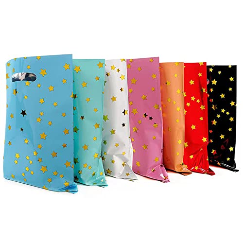 FLYOME Party Favor Bags for Kids Birthday, Perfect for Baby Shower Gender Reveal Party Supplies Return Gift Bags, 35 pcs (Starry)