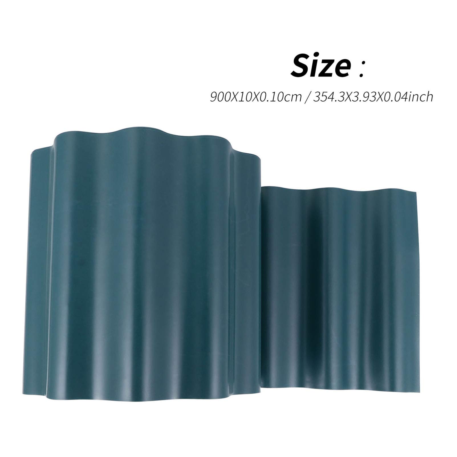 Yardwe 3rolls Panels Grass Fences Corrugated Decoration Ripple Borders Planting Plant Home Mxcm Tree Plastic for Flowerbeds Edging Stones Bed Edgings Flexible Stop Root Plants