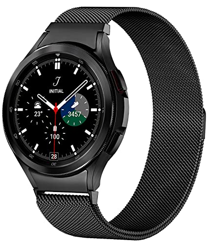 Zedoli No Gap Metal Bands Compatible with Samsung Galaxy Watch 6 band/Watch 5/Galaxy Watch 4 Band 40mm 44mm/Galaxy Watch 5 Pro Band 45mm/Watch 4 Classic Band/Watch 6 Classic Band 43mm 47mm Men Women