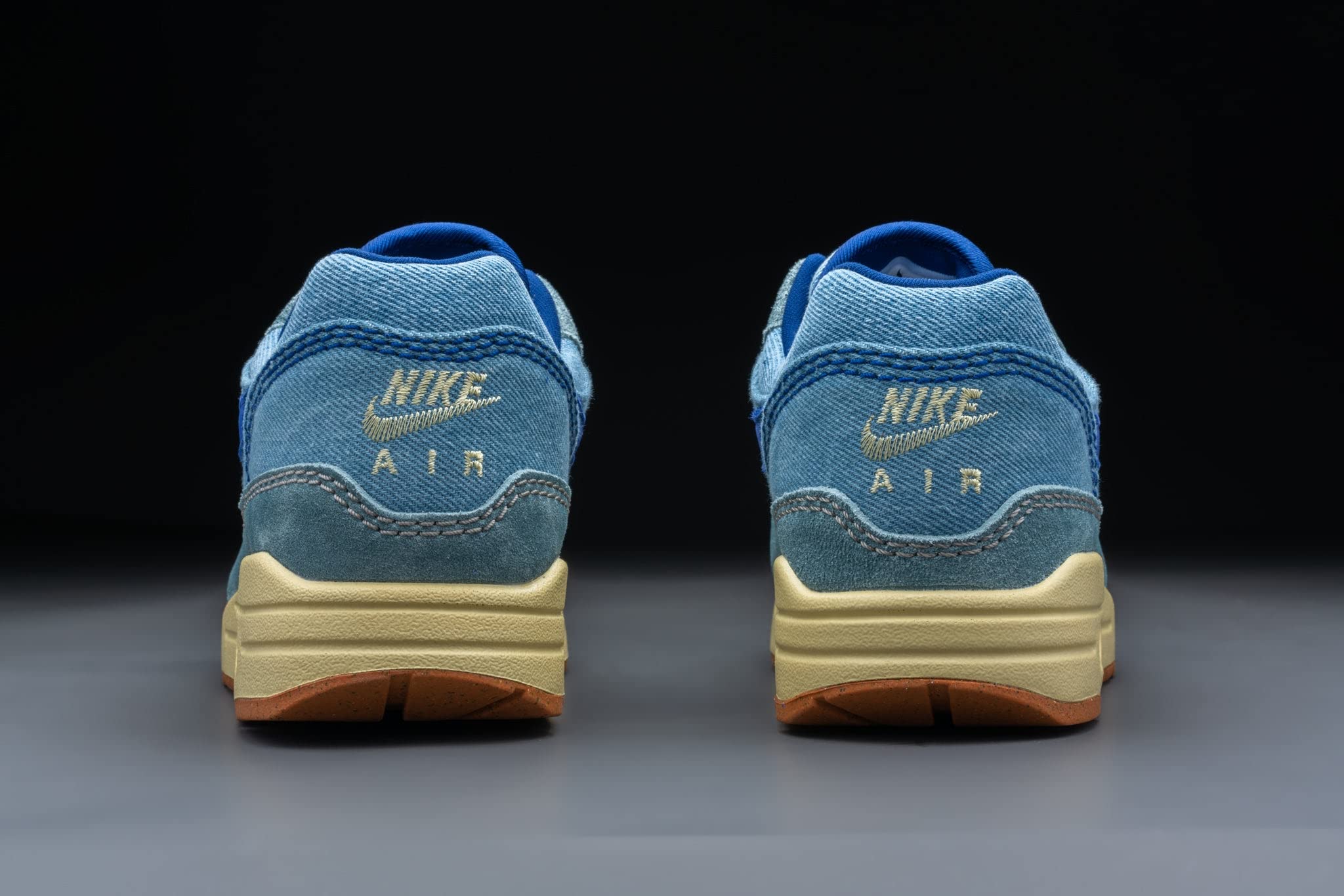 Nike Men's Air Max 1 Premium shoe, Mineral Slate/Deep Royal Blue-, 9