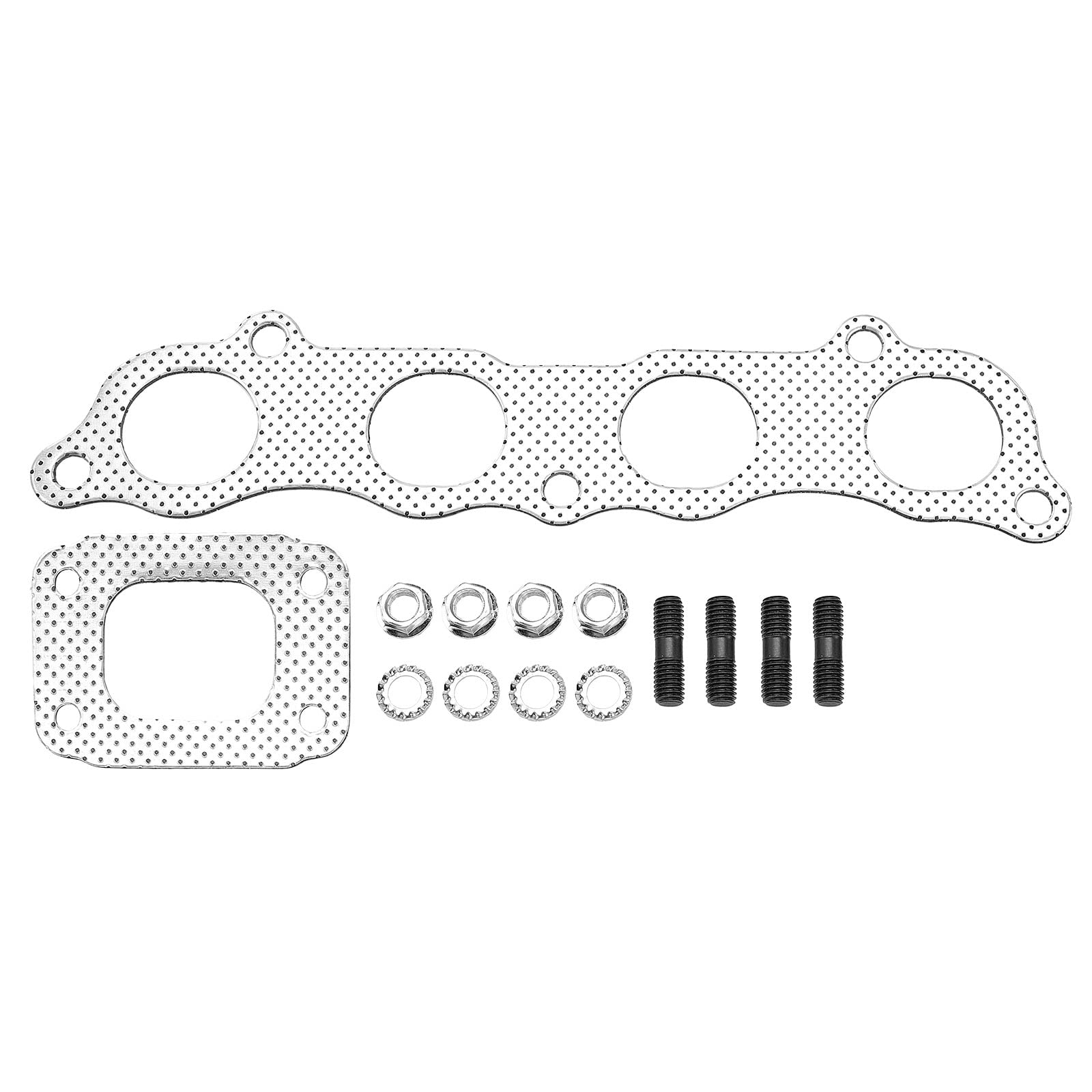 A-Premium Exhaust Manifold Kit W/Gaskets & Studs & Nuts & Washers [4Cyl 1.7 2.0L] Compatible with Honda Civic Si 2002-2011& Acura RSX Base/Type-S 2002-2006, Replace# HPMFK20SWT311G