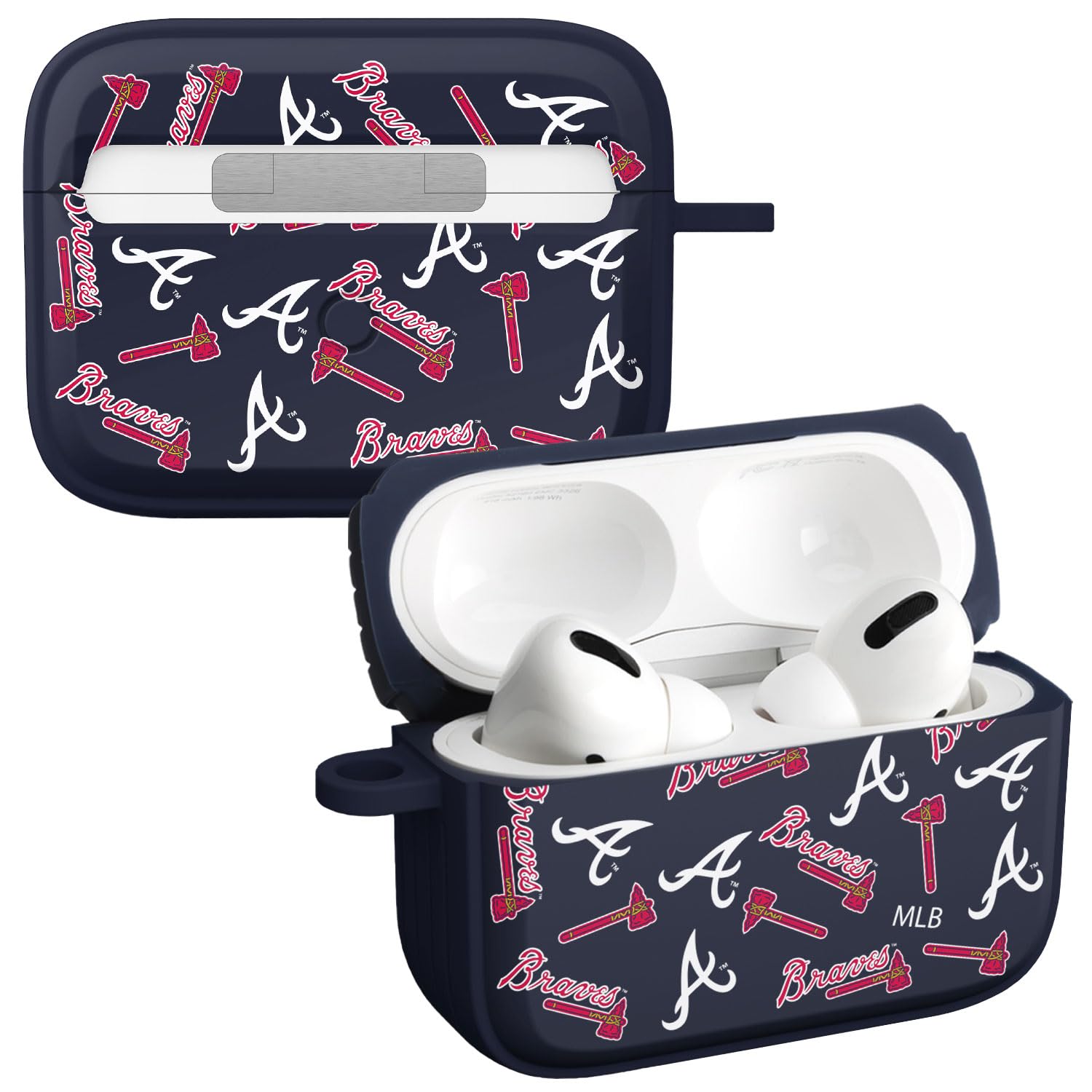 GAME TIME Atlanta Braves HDX Case Cover Compatible with Apple AirPods Pro (Select)