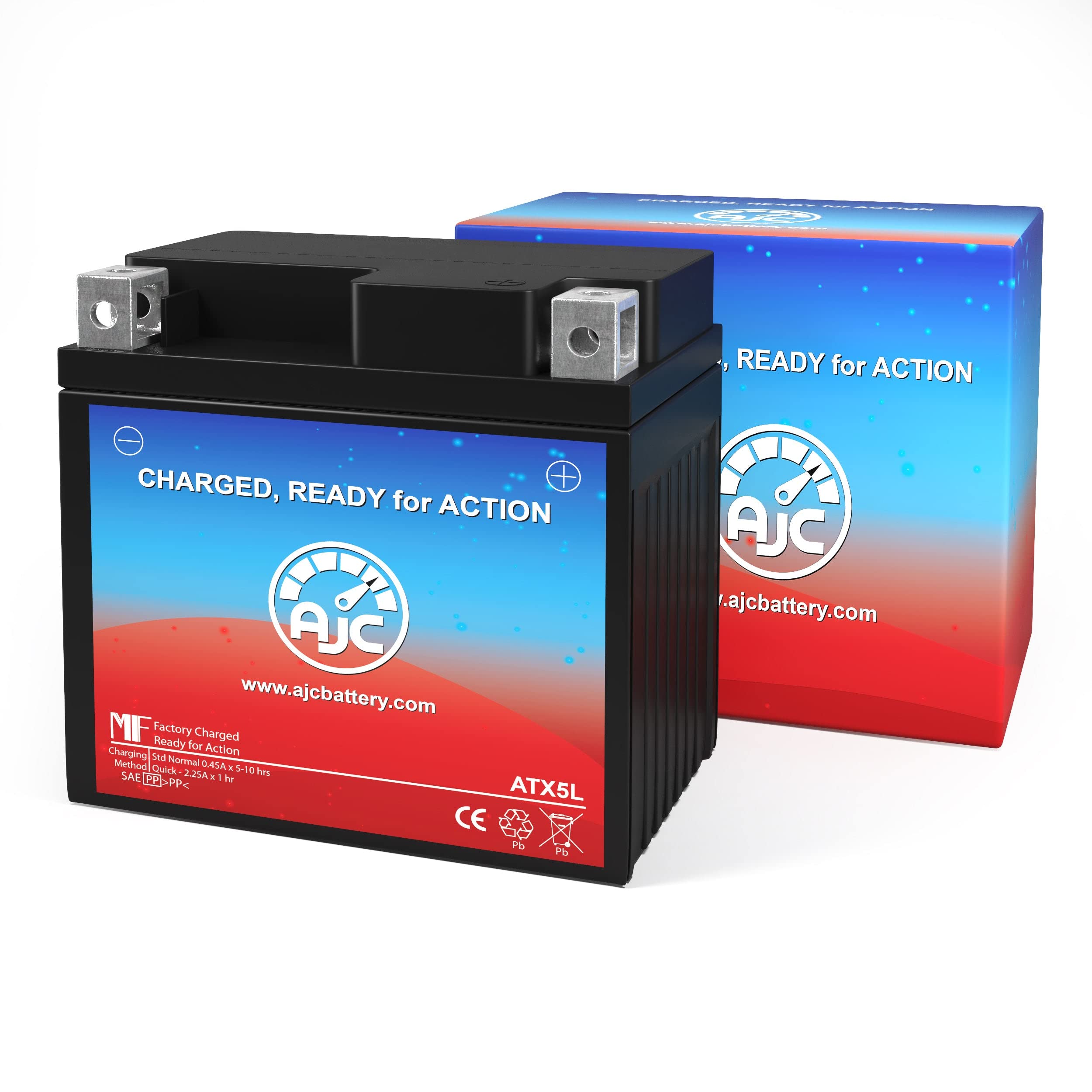 AJC Battery Compatible with Kymco Mongoose 70 70CC ATV Battery (2013-2014)