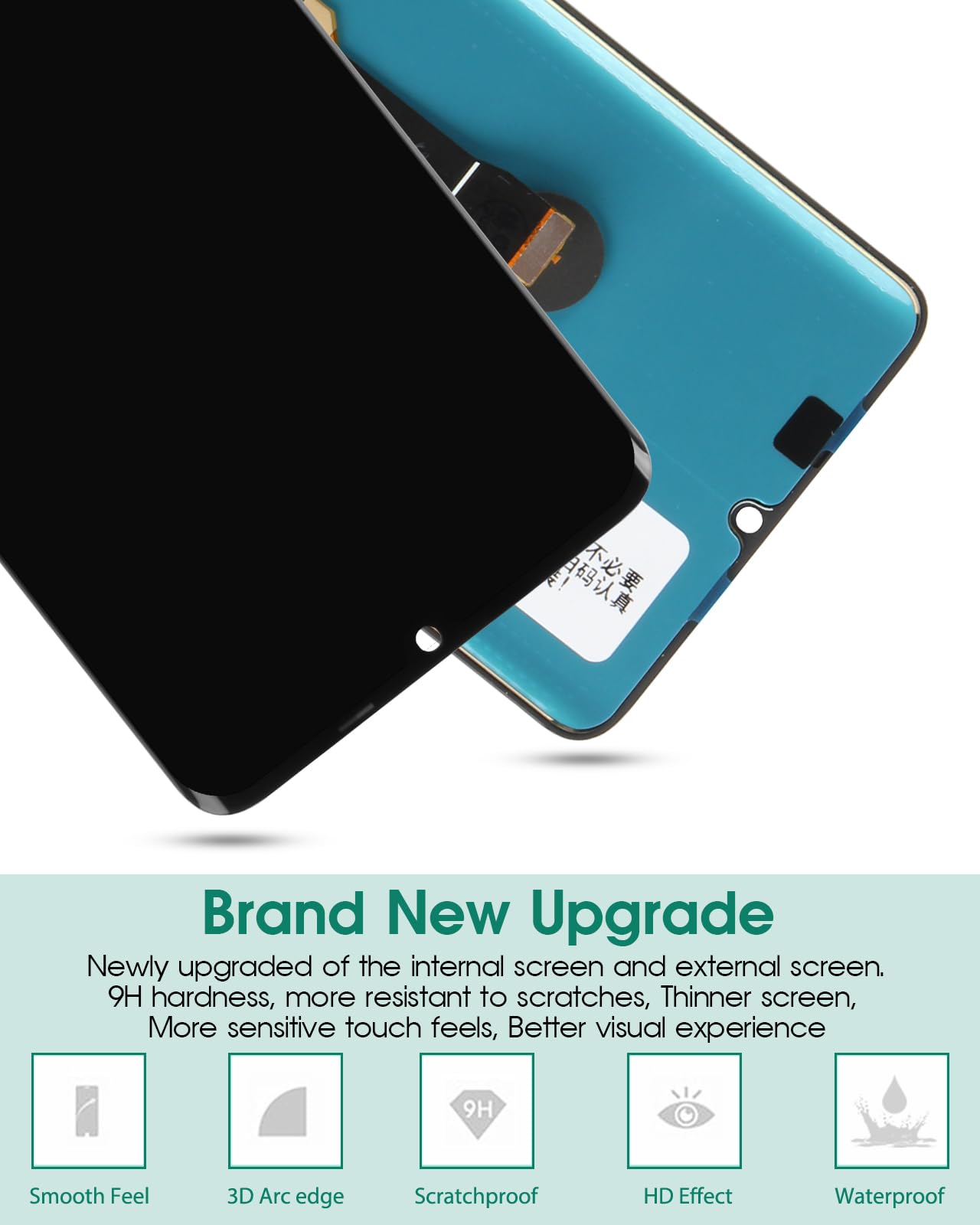 OLED for Huawei P30 Pro Screen Replacement LCD Display for VOG-L29 VOG-L09 VOG-AL00 VOG-TL00 Touch Screen Digitizer Assembly Replacement Repair Parts (Support Fingerprints)