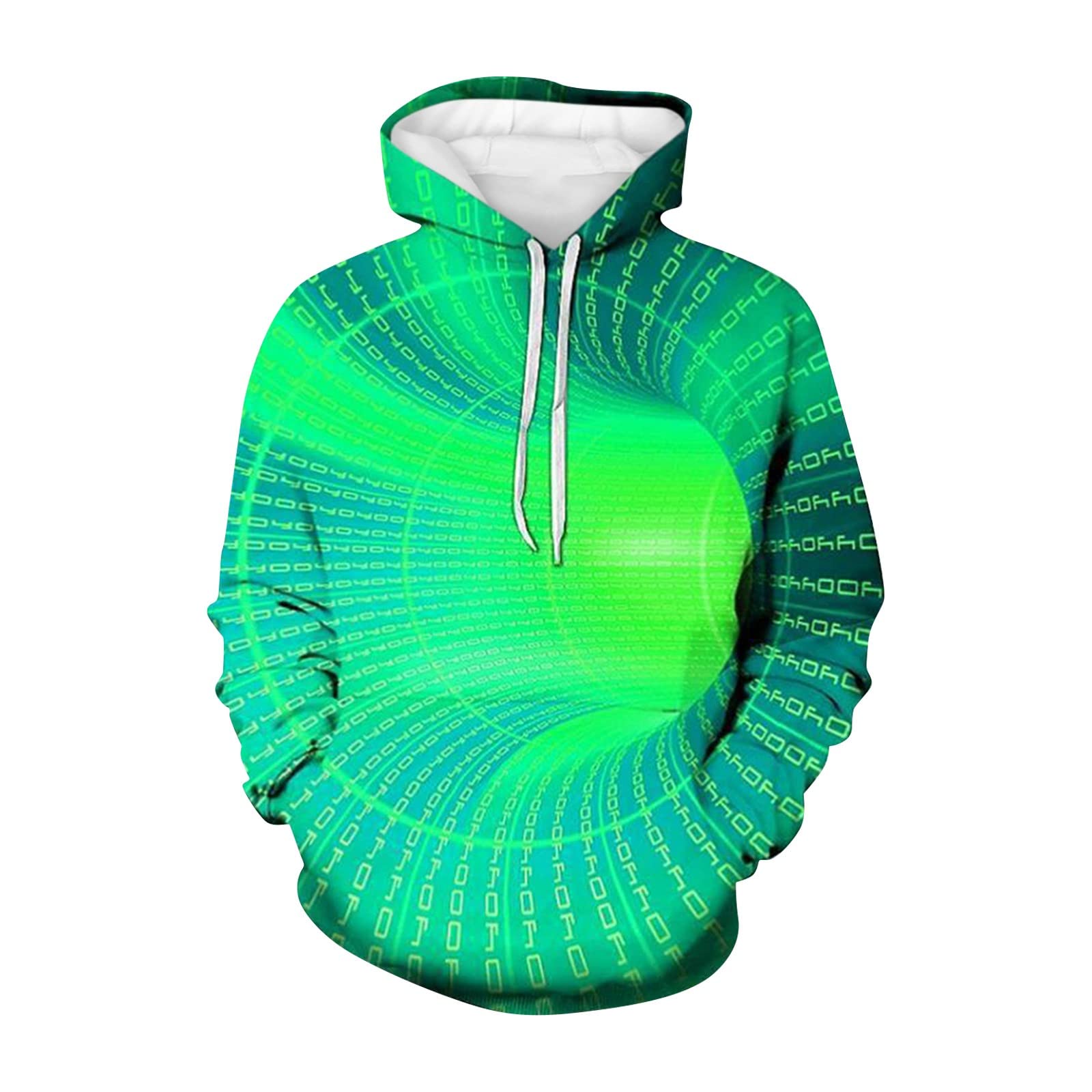 Mens Hoodies, Blank Hoodie Casual Sweater Zip Hoodie Black 3D Sweater Print Long Sleeve Hoodie Men's Sportswear Men Plain White Hoodie Dry Fit No Logo Security Sweatshirts (3XL, Ginger)