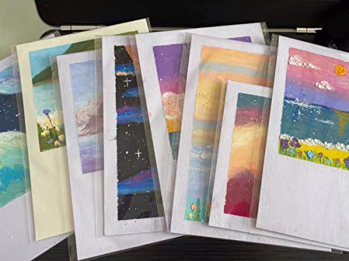 Thicker 5-1/2 x 7-1/2 Inch Clear Cello/Cellophane Bags,1.5-Mil Poly Bag-Fits 5X7 Cards Photos Envelopes Candy Treats Bakery Cookie (100 Count)